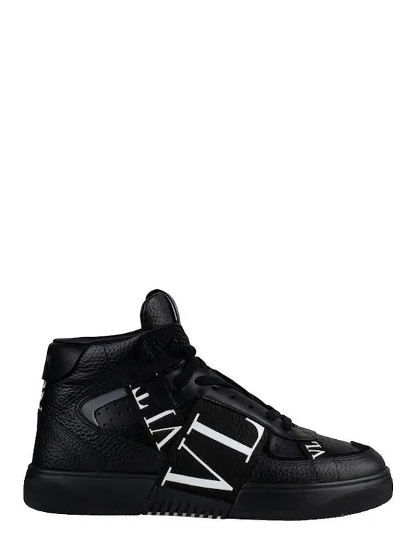 Valentino Garavani Vl7n Mid-top Sneakers - Black/white