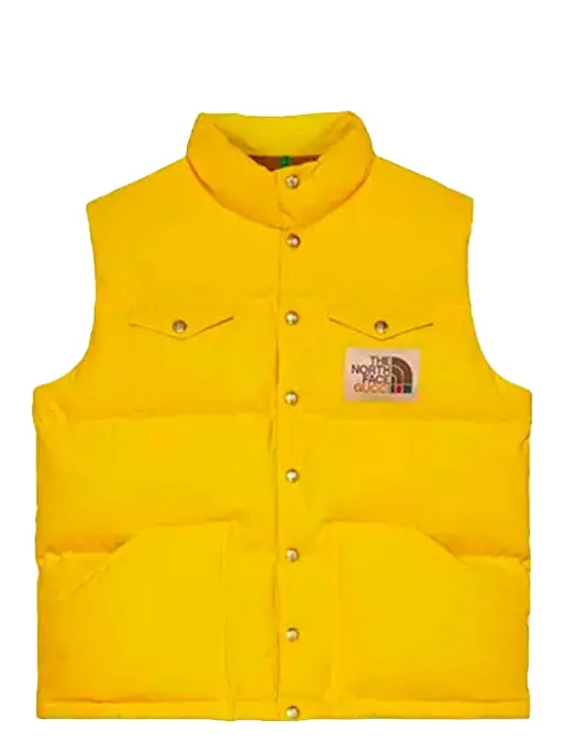 Gucci X The North Face Nylon Vest - Yellow