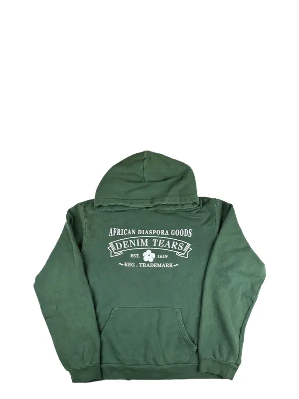 DENIM TEARS Adg Hooded Sweatshirt - Green