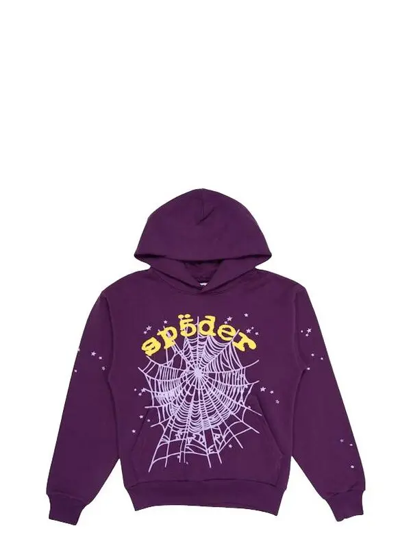 SP5DER Star Og Web V2 Hoodie - Purple