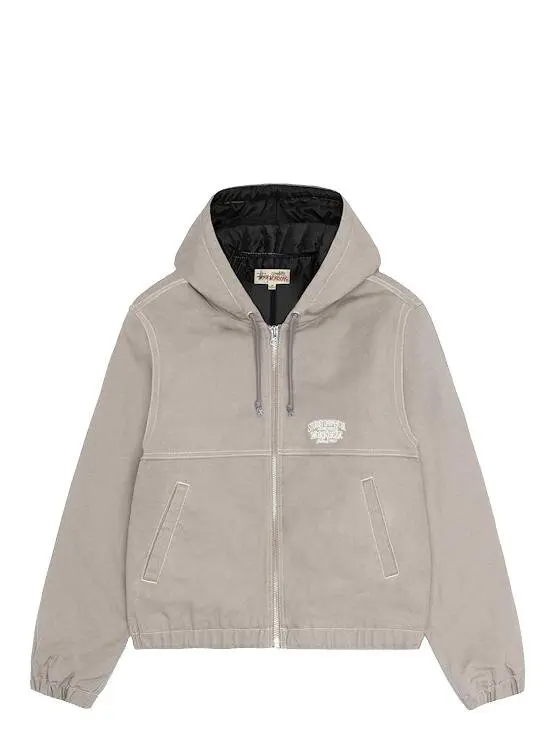 StÜssy Contrast Stitch Work Jacket - Grey