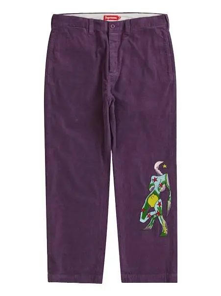 Supreme Gonz Corduroy Chino Pant - Purple