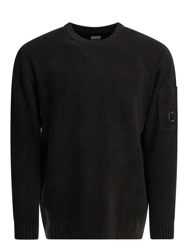 C.P. COMPANY Knitwear Crewneck Sweater - Black