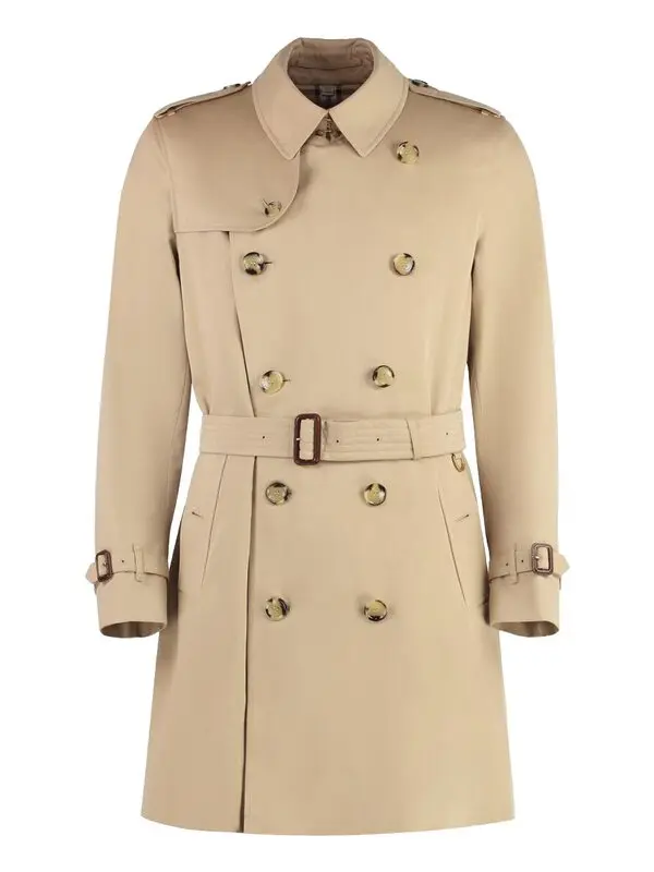 Burberry Kensington Cotton Trench Coat - Beige