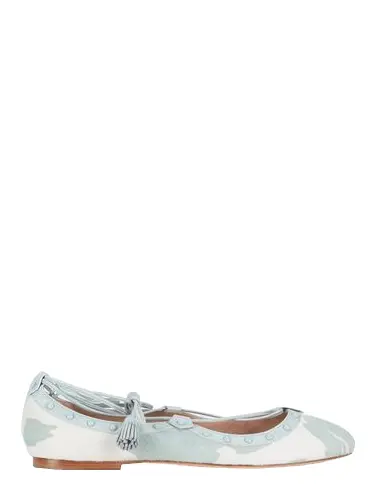 TOD'S Ballet Flats Turquoise Calfskin - Blue