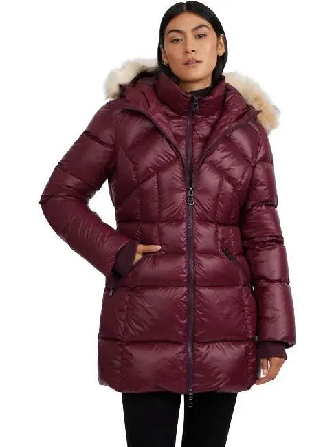 Pajar Ares Fixed Hood Puffer With Fixed Bib - Ox Blood