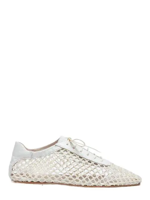 ANDREA GOMEZ Antonia Mesh Flat - Off White