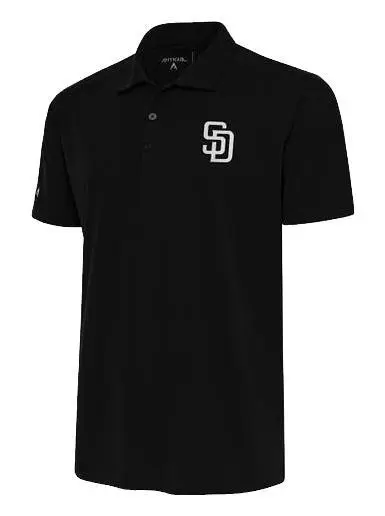 ANTIGUA San Diego Padres Metallic Tribute Polo - Black