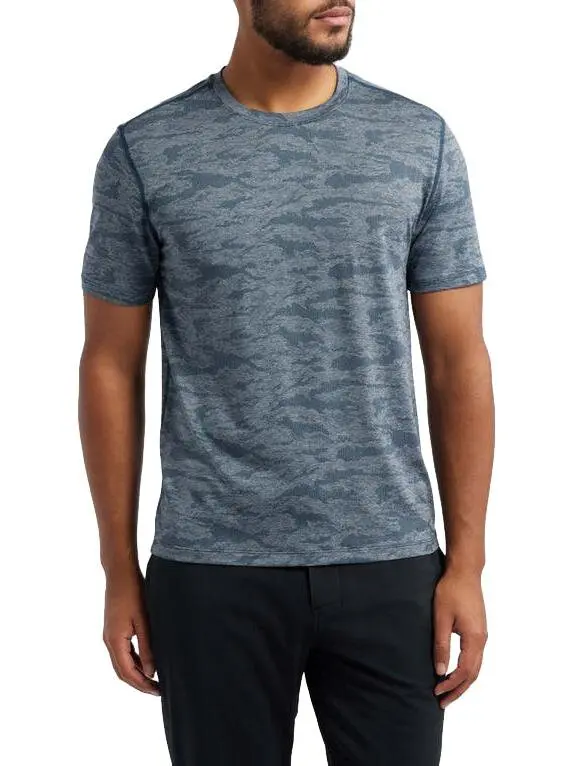 Ten Thousand Camo Knit Performance T-shirt - Navy