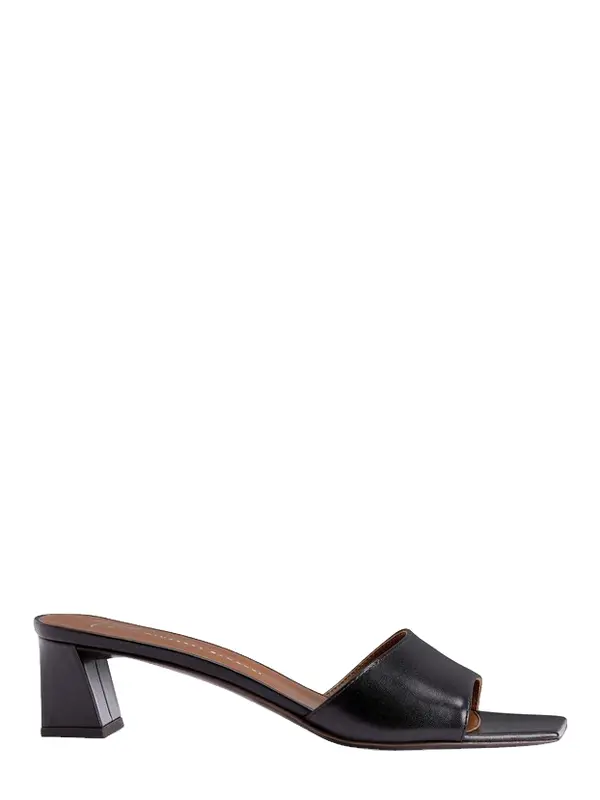 GIUSEPPE ZANOTTI Talia Leather Mules - Black
