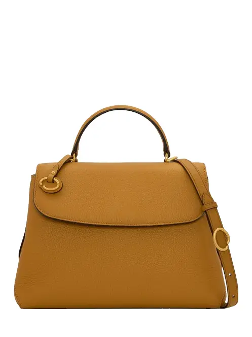 Oscar De La Renta The Poppy Top Handle Bag - Natural