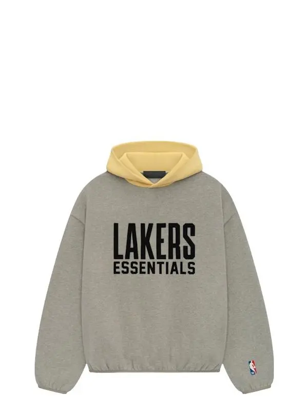 Fear Of God Nba Lakers Hoodie - Warm Heather
