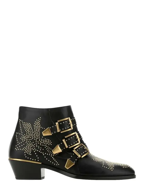 Chloé Buckled Ankle Boots - Black