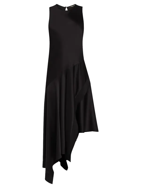 Kobi Halperin Thea High-low Midi Dress - Black