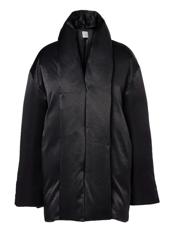 TOTEME Satin Down Jacket - Black