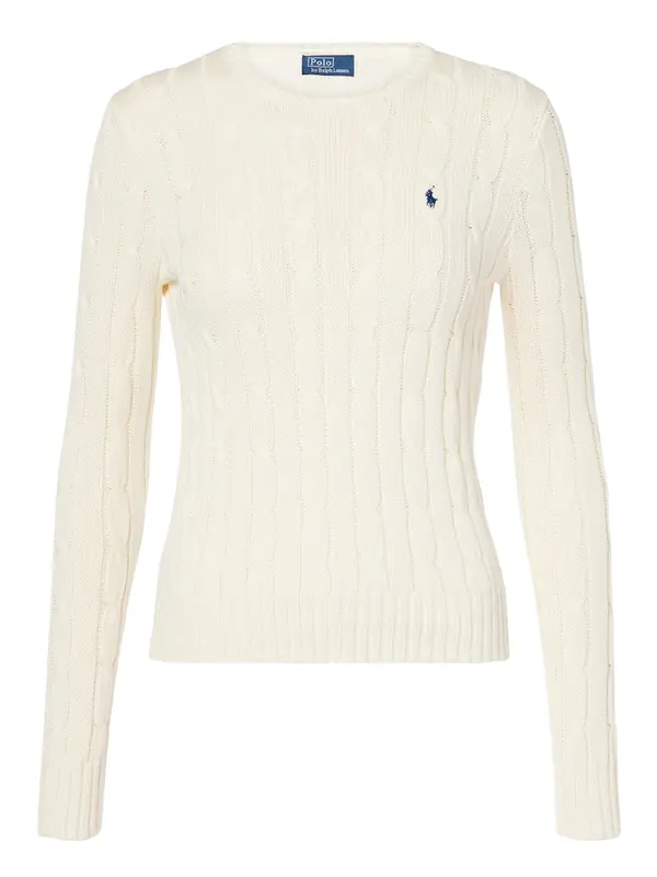 Ralph Lauren Cable-knit Cotton Sweater - White