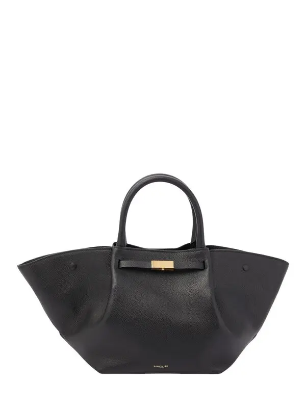 DEMELLIER - New York Midi Leather Tote Bag