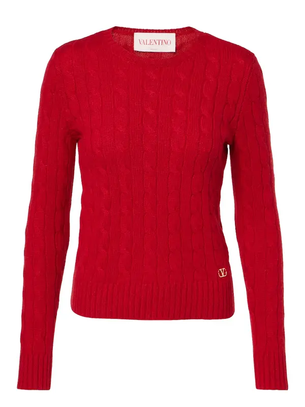 Valentino Garavani Cashmere Sweater - Red