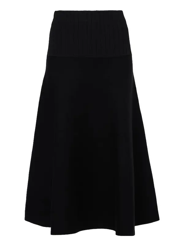 Proenza Schouler White Label Katalina Midi Skirt - Black