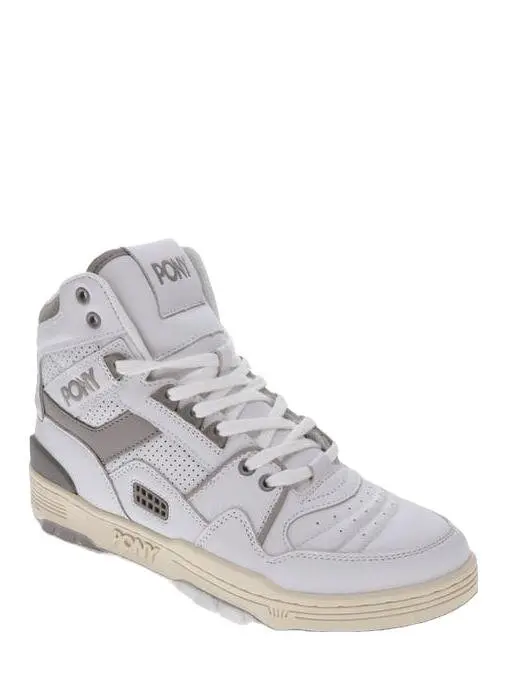 PONY M100 High-top Sneakers - White/silver Sconce