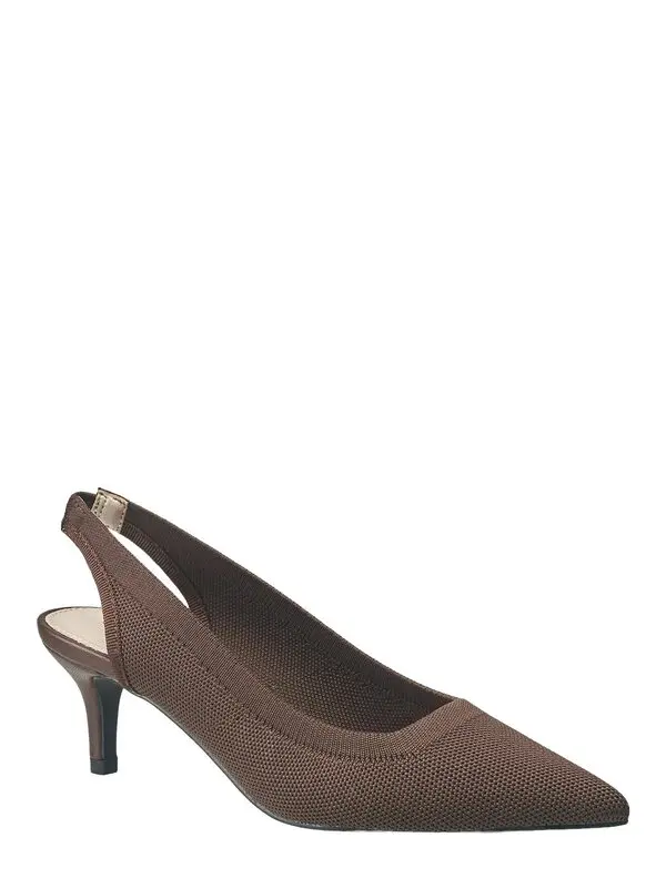 French Connection Viva Slingback Kitten Heel - Cafe