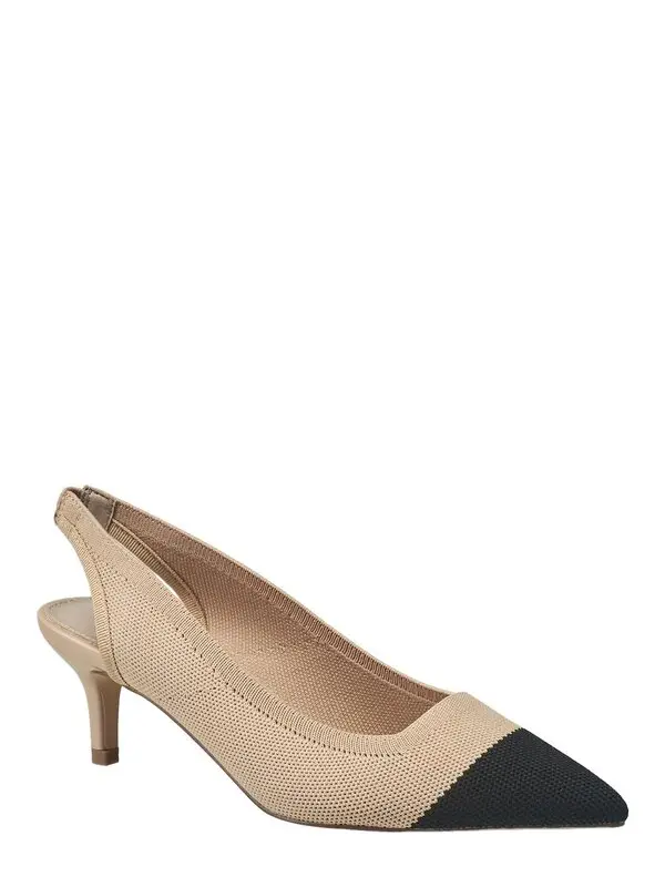 French Connection Viva Slingback Heel - Nude Black