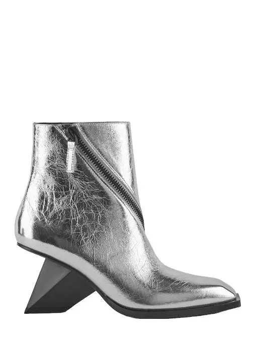United Nude Rockit Zip Bootie - Silver