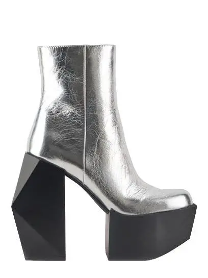 United Nude Stage Platform Boots - Silver