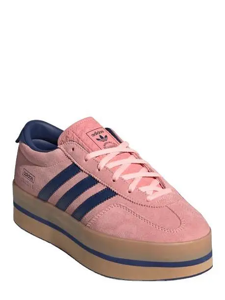 Adidas Gazelle Stack Platform Sneaker - Pink/victory Blue/gum