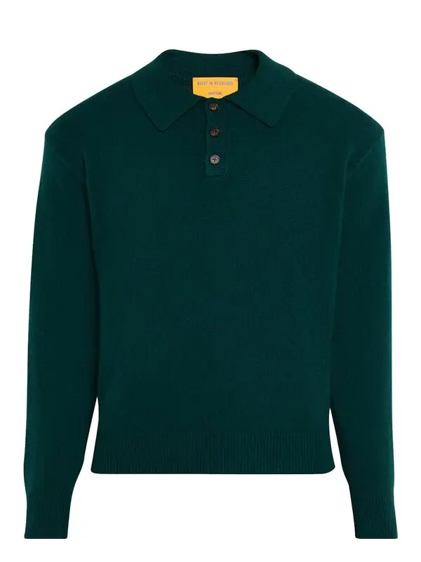 Guest In Residence Heavy Gauge Cashmere Polo Sweater - Holly