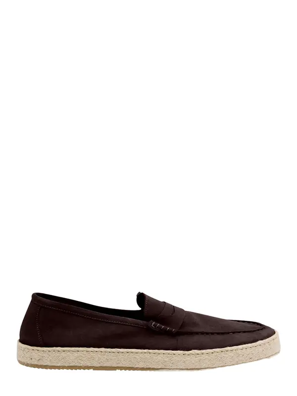 Ron White Dylan Weatherproof Suede Slip-on Sneakers - Chocolate