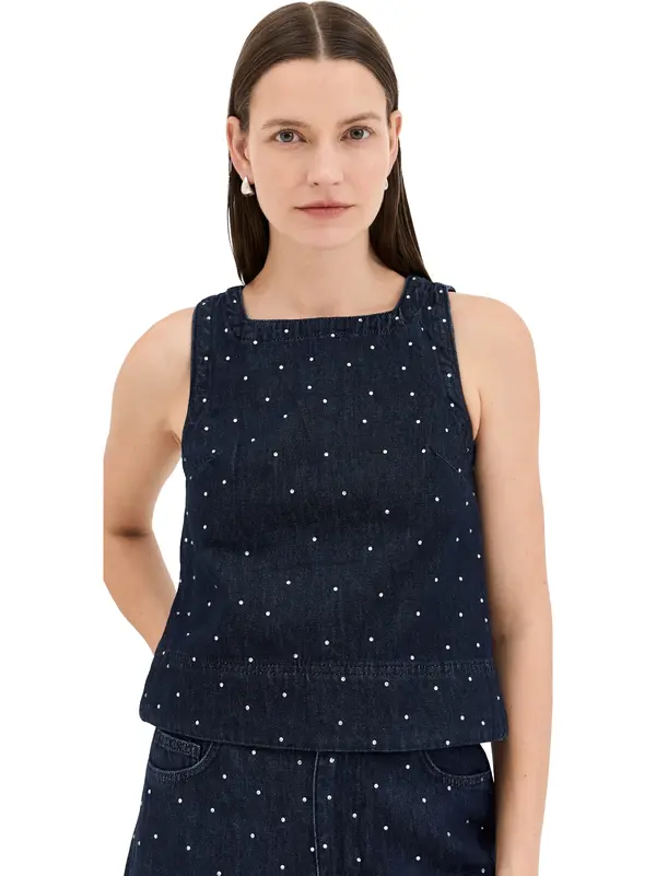 ALIGNE Meg Diamante Top - Indigo
