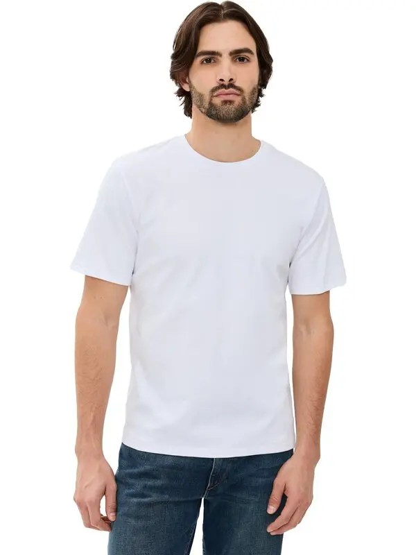 Rag & Bone Pima Interlock Tee - White