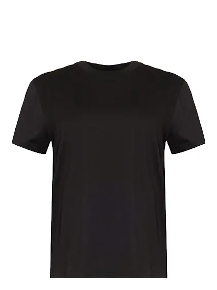 Vince Round-neck Cotton-jersey T-shirt - Black