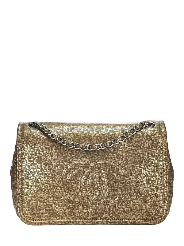 Chanel Caviar Timeless 'cc' Soft Flap Bag - Gold