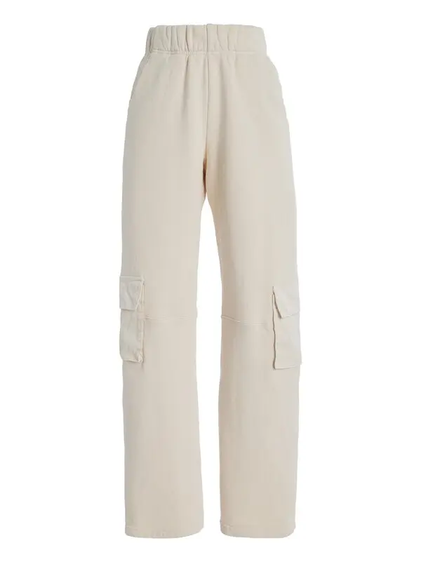 LES TIEN Cotton Cargo Pants - Ivory