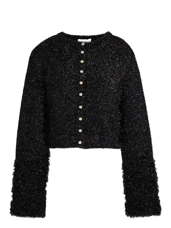 Rabanne Tinsel Cardigan - Black