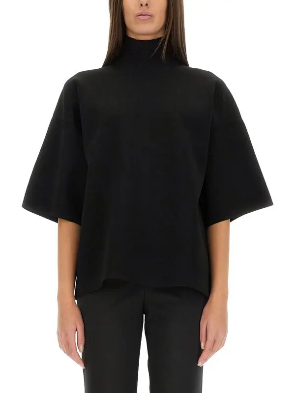 Theory Turtleneck Top - Black