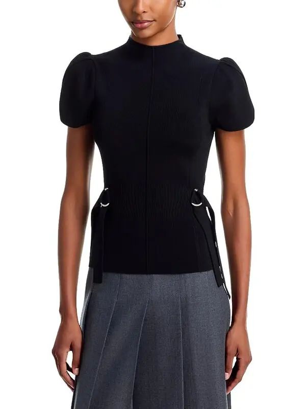 3.1 Phillip Lim Tulip Sleeve Top - Black