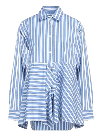 JW Anderson Ruched Striped Shirt - Blue