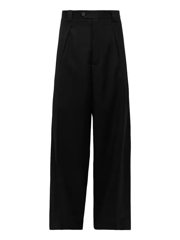 Enfants Riches Déprimés Boiler Room Wide-leg Gabardine Trousers - Black