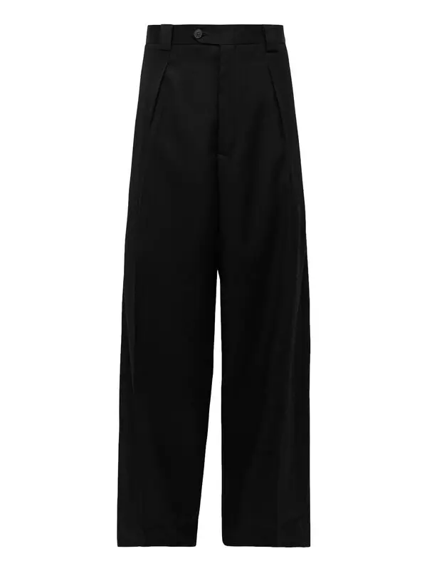 Enfants Riches Déprimés Boiler Room Wide-leg Gabardine Trousers - Black