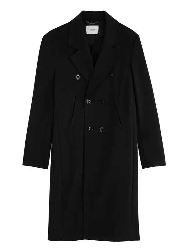 Dorothee Schumacher Double-breasted Jersey Coat - Black