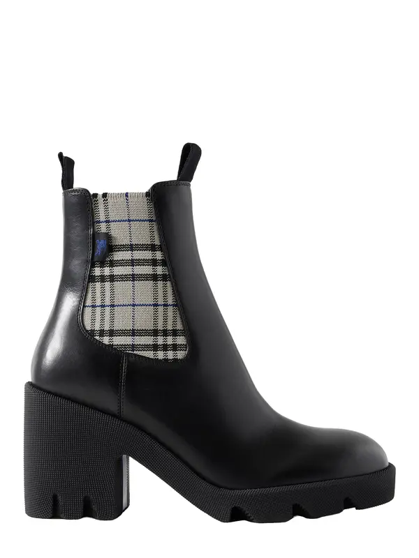 Burberry Leather Chelsea Boots - Black