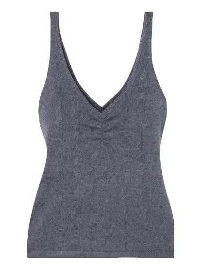 DEIJI STUDIOS Gathered Recycled Knitted Tank - Blue