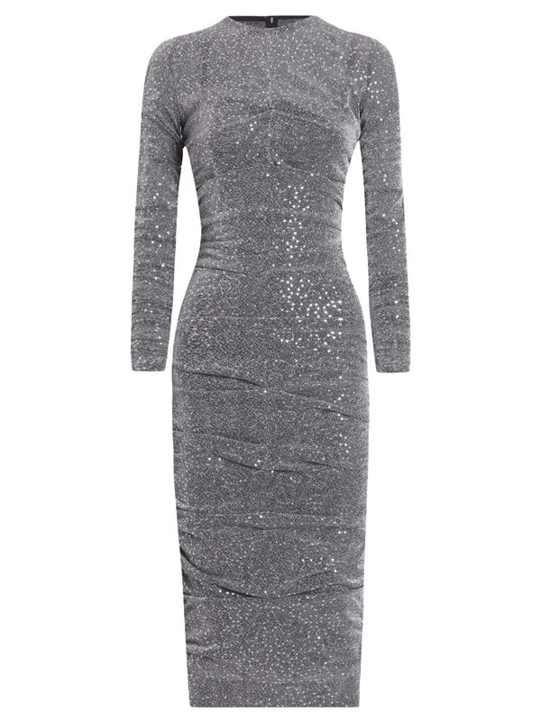 Dolce & Gabbana Sequinned Midi Dress - Grey