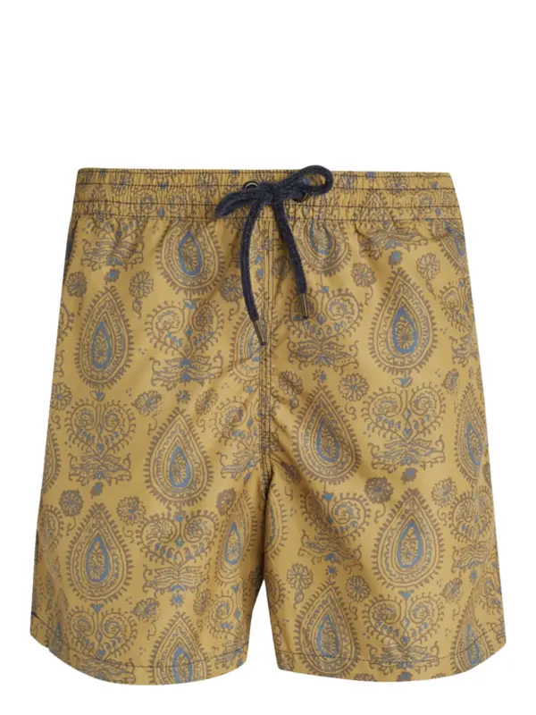 4FF Paisley-print Swim Shorts - Neutrals