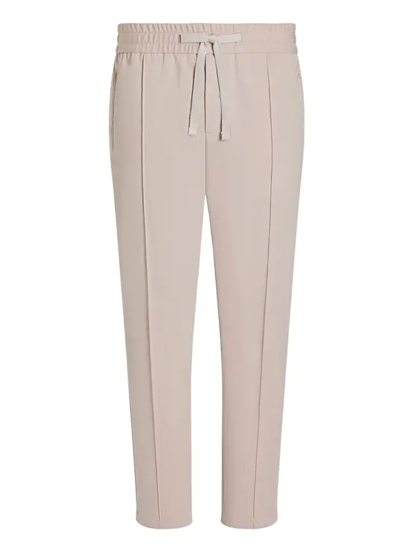 Dolce & Gabbana Pressed Crease Straight-leg Trousers - Neutrals