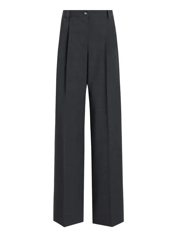 Dolce & Gabbana Pressed Crease Trousers - Grey