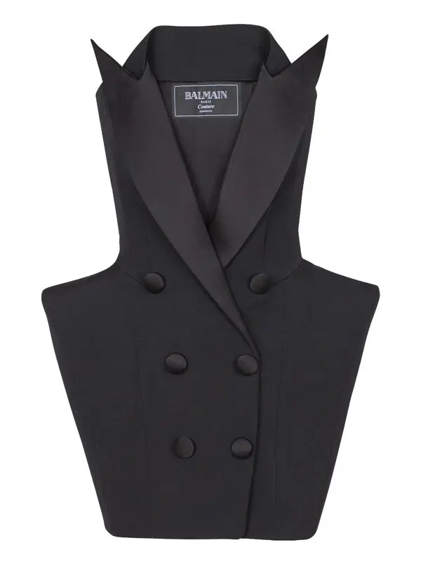 Balmain Wool Blazer Mini Dress - Black